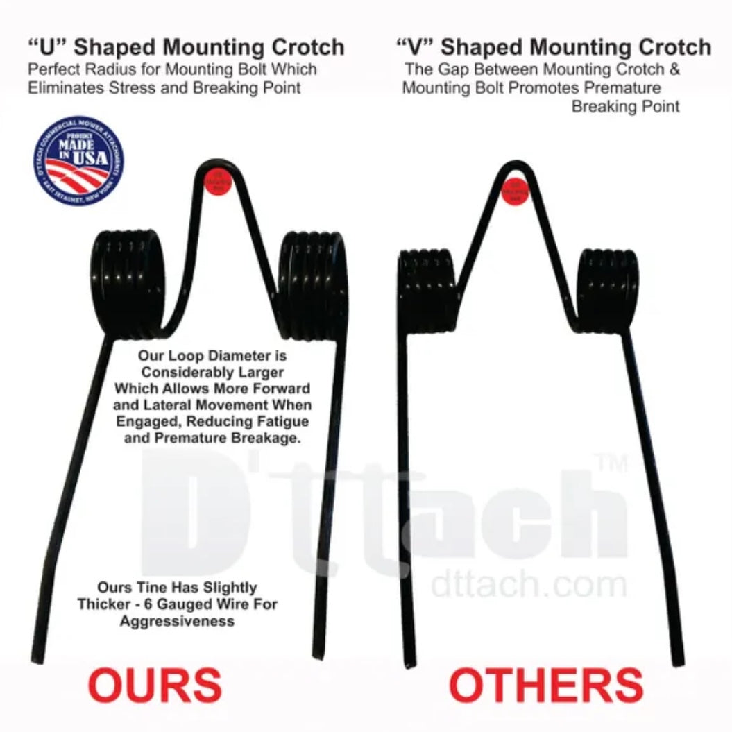 DTS-18 69860001 D'ttach U Shape Dethatcher Tine / Walker 6610 $10.25ea ...