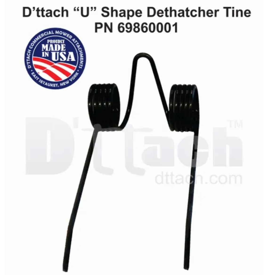 U Shape Dethatcher Tine D'ttach 69860001 / Walker 6610 ...