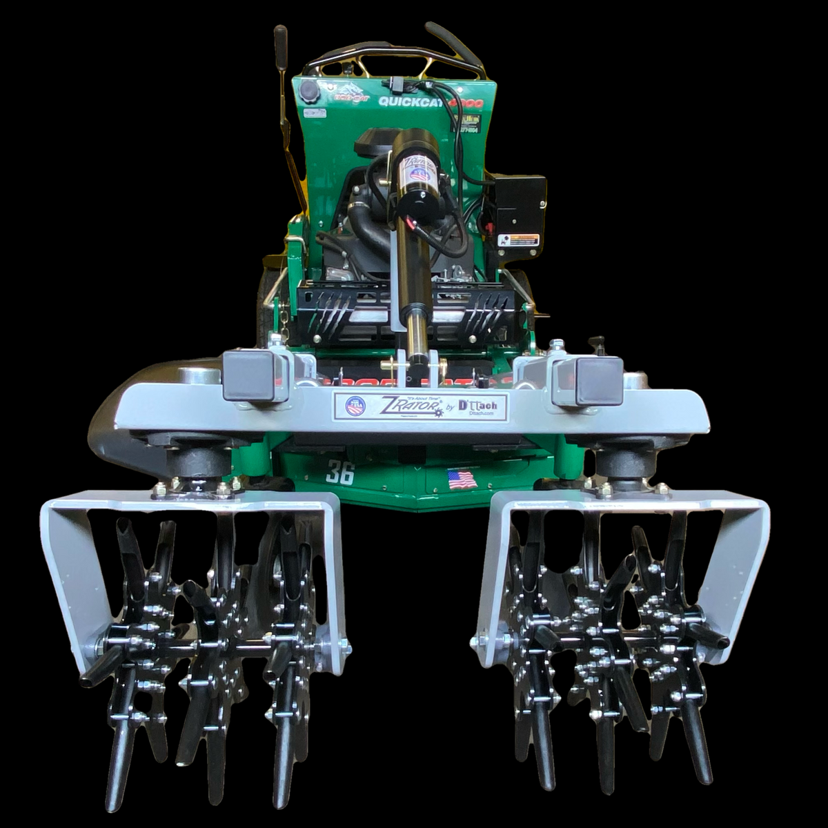 ZR2432-C ZRator Front Mount Core Aerator Attachment for Zero Turn Comm ...