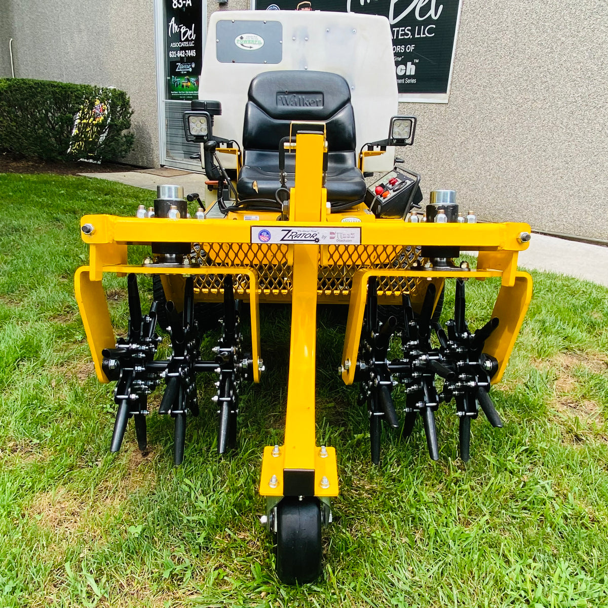 ZRWKR ZRator Front Mount Core Aerator Attachment for Walker Brand Mowe ...